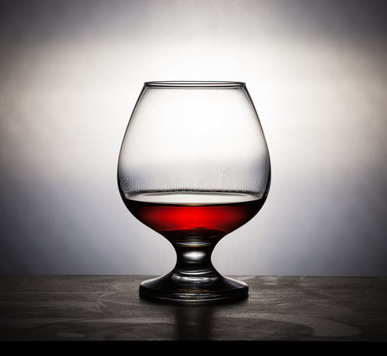 Glass with cognac stock photo. Image of liquid, macro - 32370888