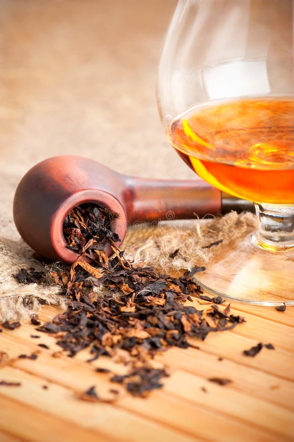 Cognac and pipe stock photo. Image of frame, candle, life - 1146400