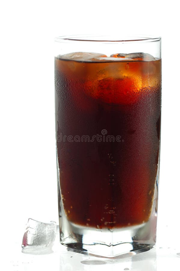 Glass of cola stock image. Image of drink, glass, refreshment - 14051489
