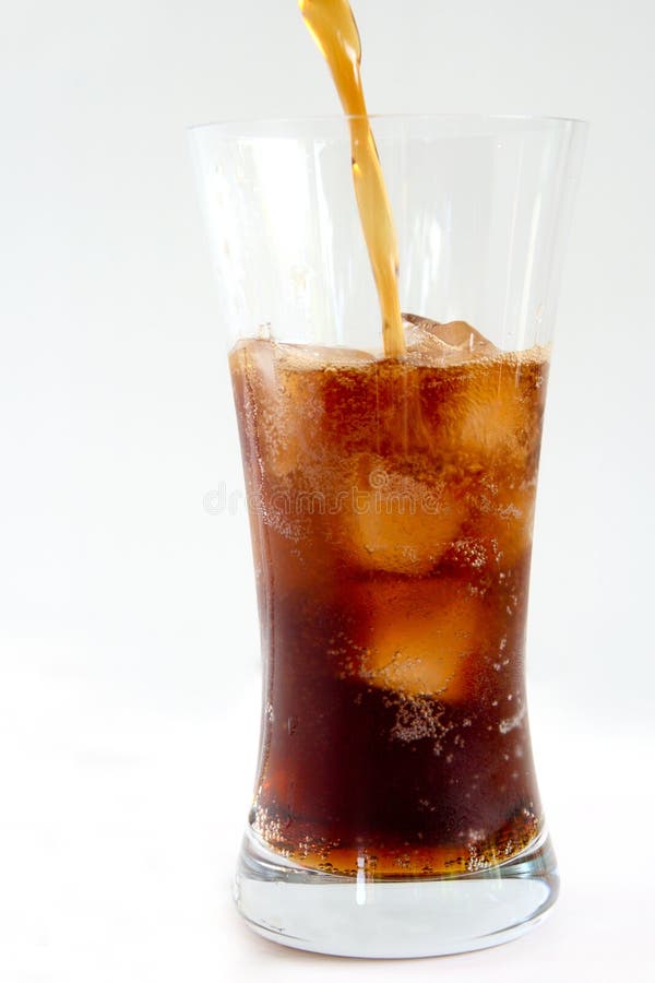 GLASS of COLA stock image. Image of simple, brown, sweet - 14404045