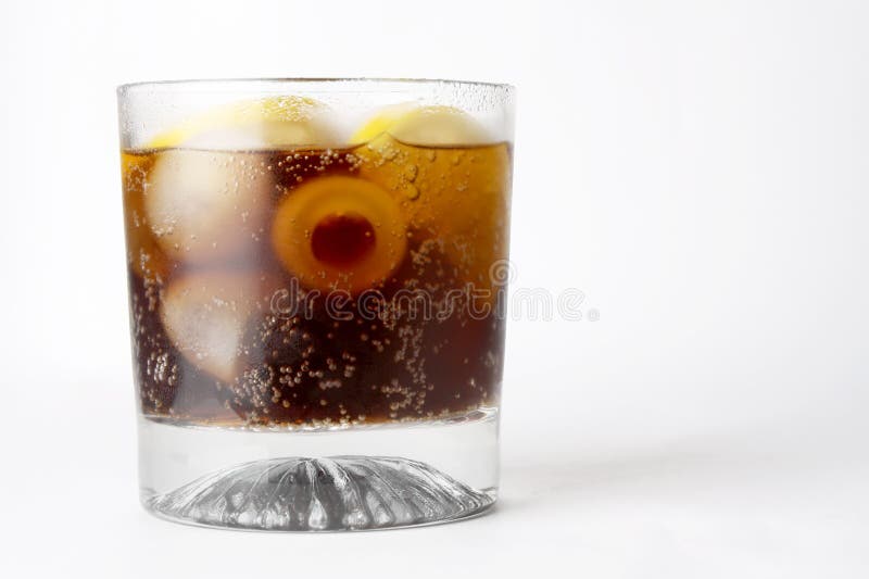 Glass of cola drink stock image. Image of cola, macro - 10477249
