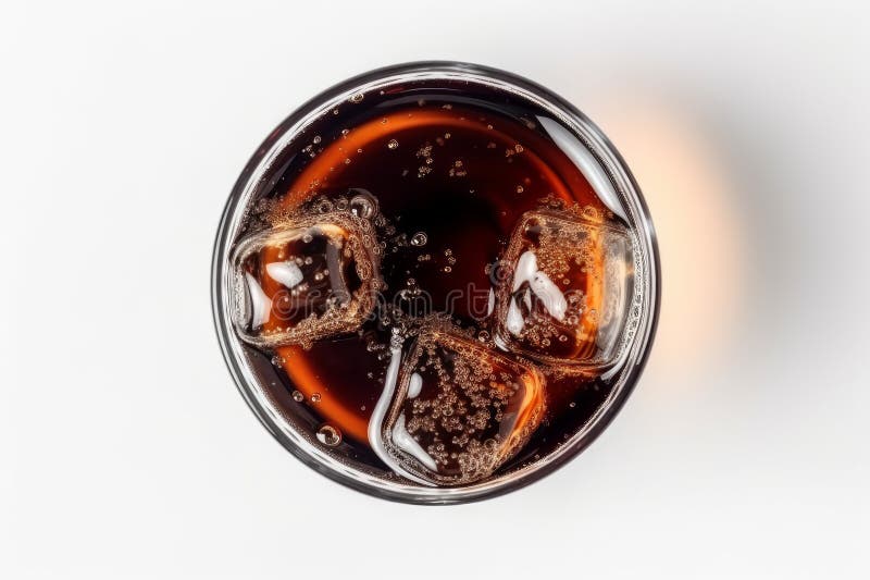 Glass Cola Ice. Generate Ai Stock Illustration - Illustration of ...