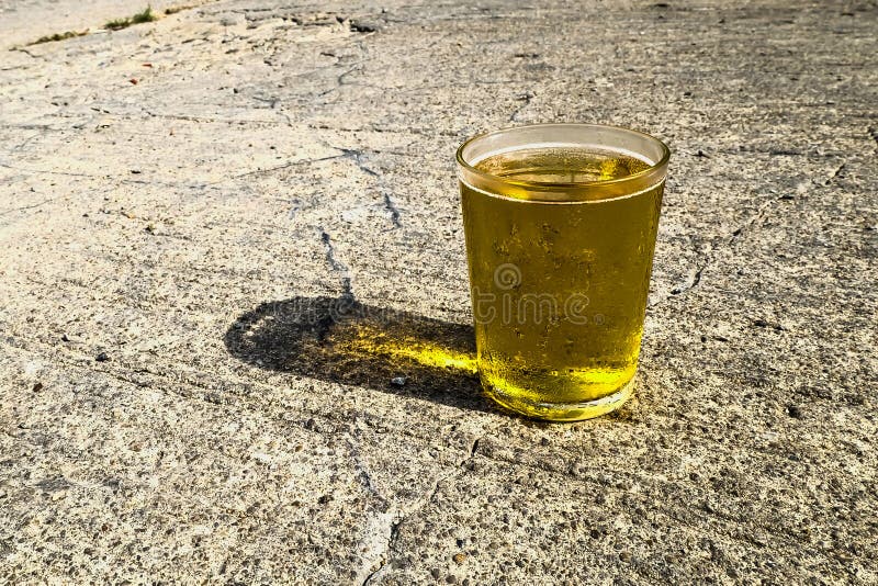 Glass of Cold Beer in Summer Stock Image - Image of handle ...