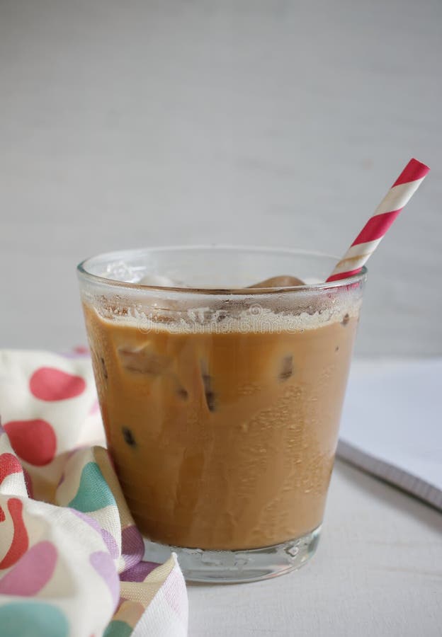 Glass of Cold Iced Coffee stock image. Image of gourmet - 67360607