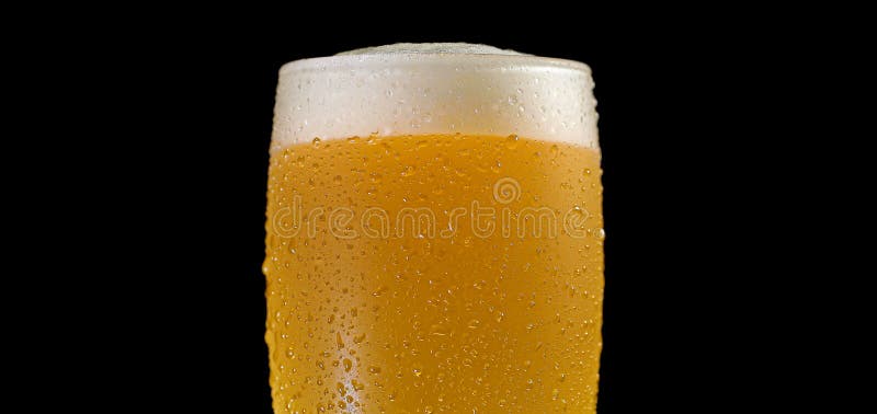 Glass of Cold and Delicious Beer in Detail Stock Photo - Image of ...