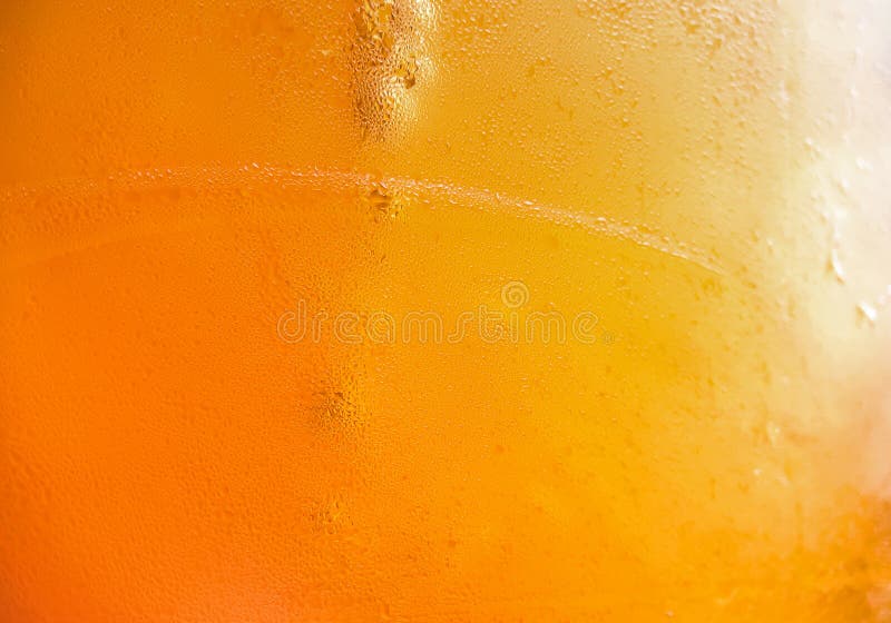 Glass with Cold Drink Beer with Condensation Ice Cool Beverage ...