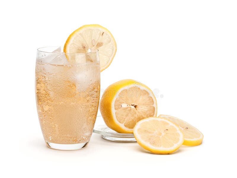 Glass of cold lemonade stock photo. Image of segment - 44444930