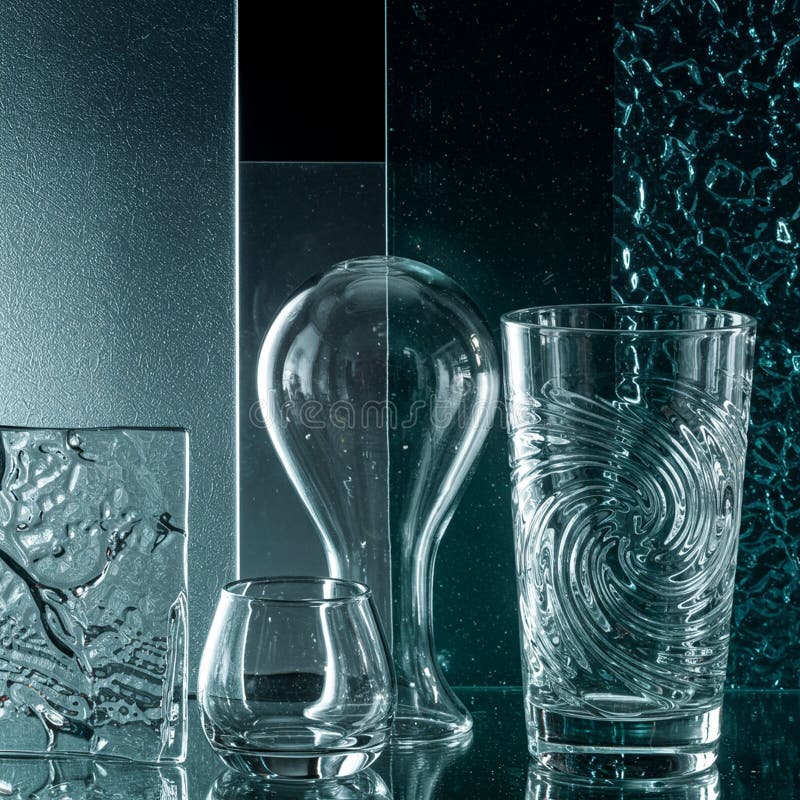 Glass Collection Features Diverse Forms and Textures. Includes a ...
