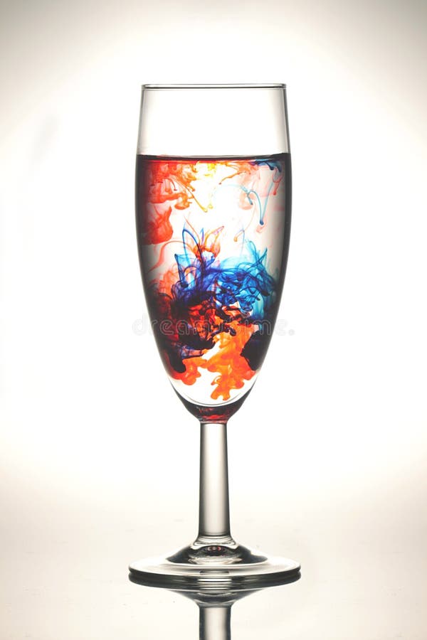 Glass of color stock image. Image of color, fragile, blue - 28926589