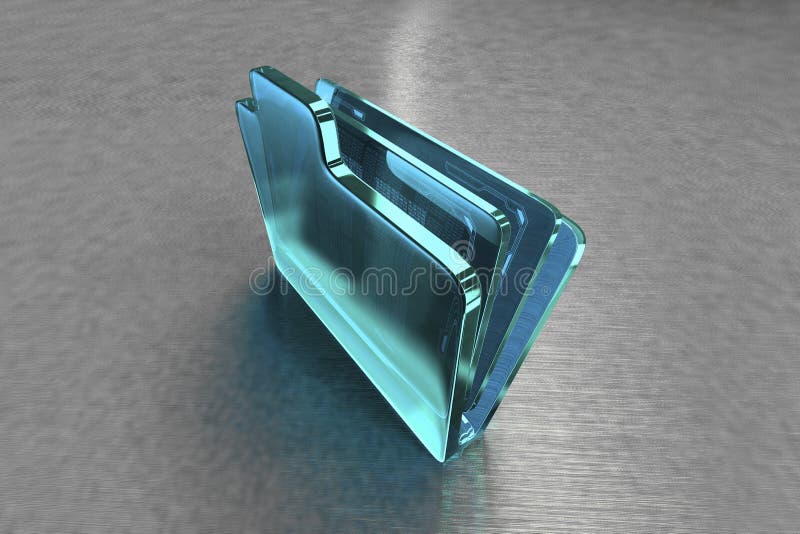Glass computer folder stock image. Image of details, draw - 16903625