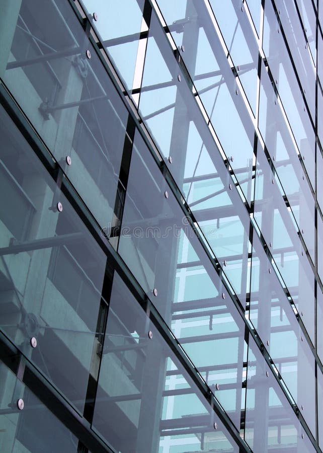 Glass And Concrete Construction With Reflections Picture. Image: 8288439