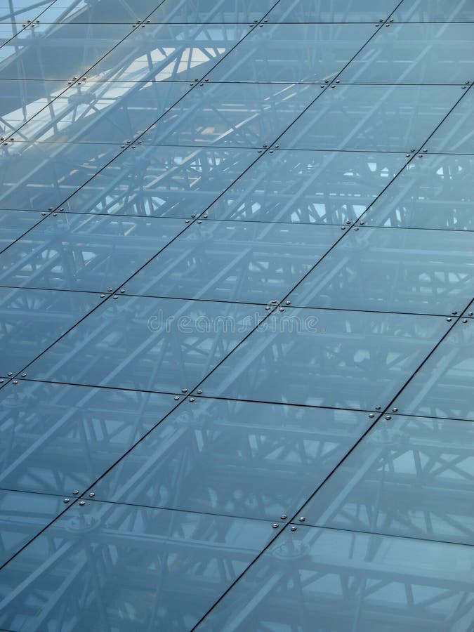 Glass Construction Building Stock Photo - Image of site, outside: 52581770