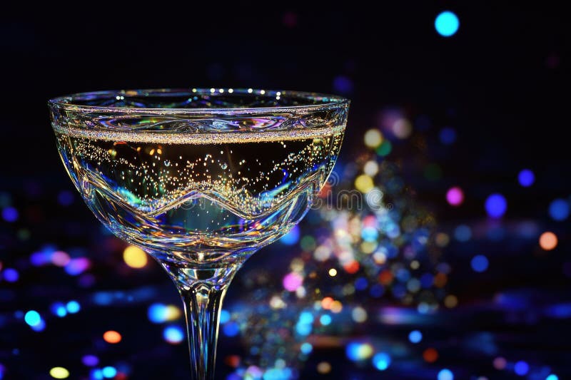 A Glass Containing a Clear or Colored Liquid Sits on a Table, Ready for ...