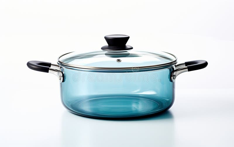 Glass Cookware on a White Background -Generative Ai Stock Illustration ...