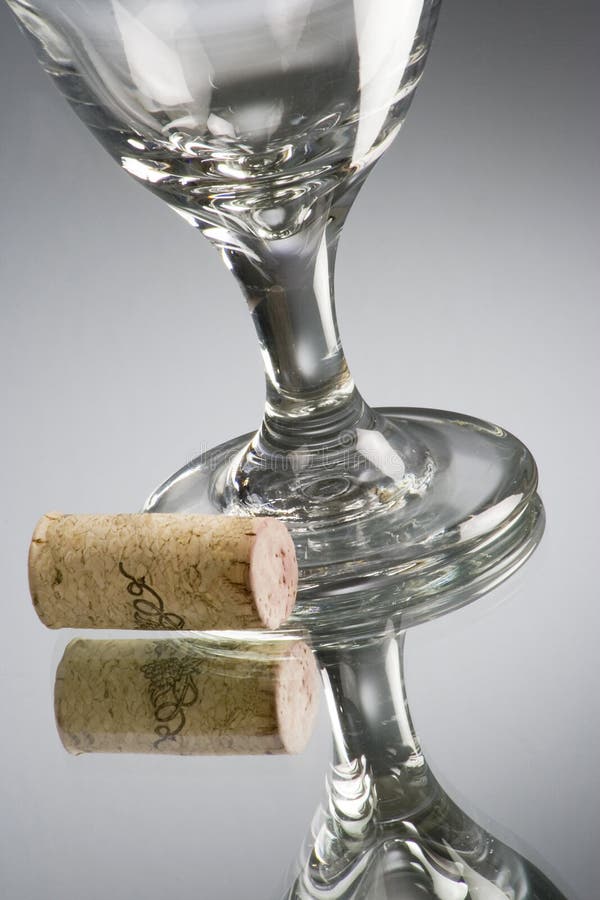 Glass and cork stock image. Image of beverage, cork, mirror - 3555995