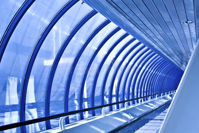 Glass corridor stock photo. Image of corridor, bright - 9157248