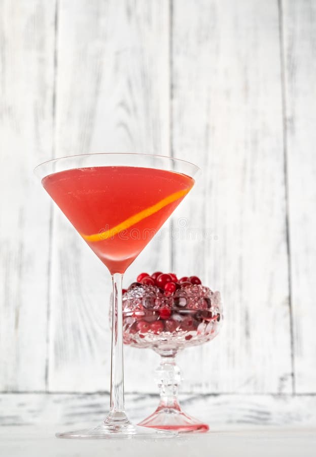 Glass of Cosmopolitan Cocktail Stock Photo - Image of cranberry, lounge ...