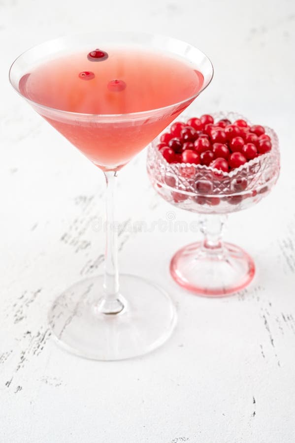 Glass of Cosmopolitan Cocktail Stock Image - Image of cranberry, fresh ...