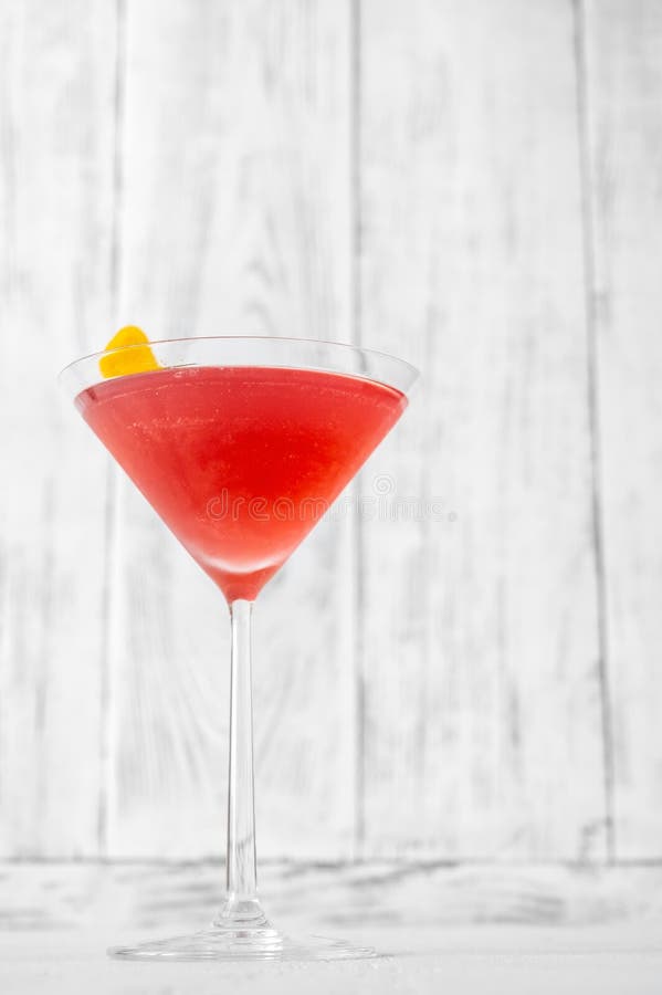 Glass of Cosmopolitan Cocktail Stock Image - Image of ingredient ...