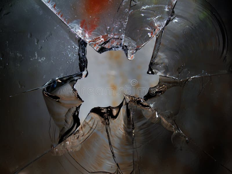 Glass cracks splinters stock photo. Image of water, television - 14586936