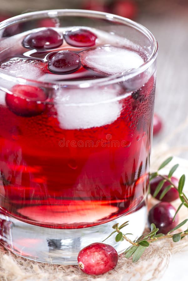Glass with Cranberry Juice stock image. Image of glass - 37899913