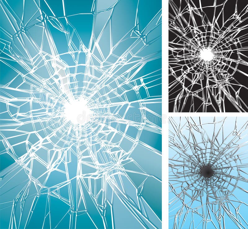 Smashed glass stock vector. Illustration of cracks, window - 17184747
