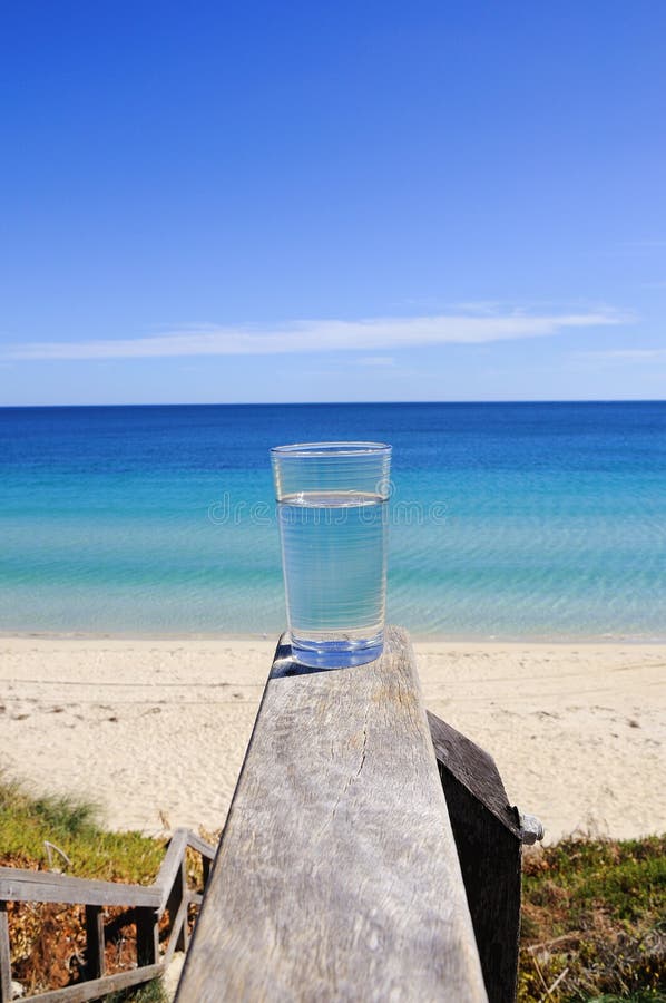 Glass with Crystal Clear Water Stock Image - Image of thirst, waves ...