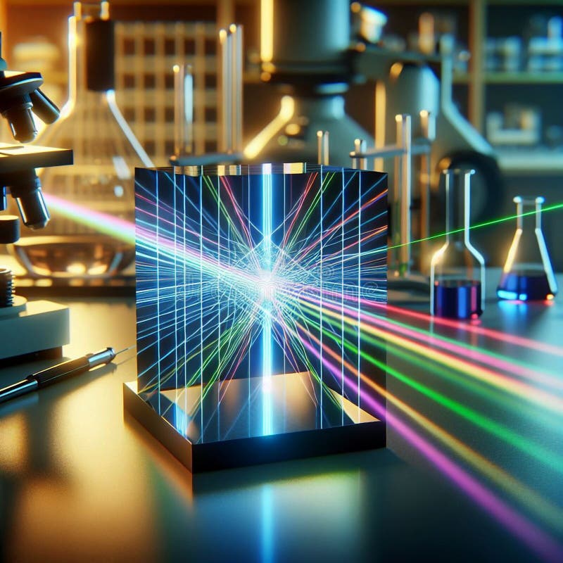 A Glass Cube Containing a Glowing, Pulsating Light Represents the ...