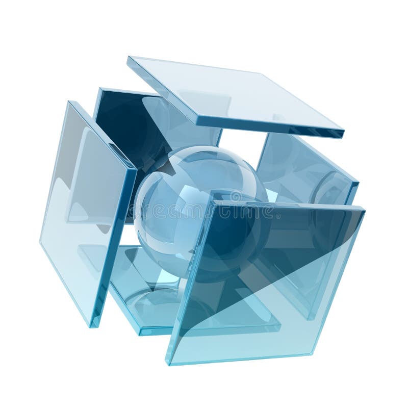 Glass cubes stock illustration. Illustration of cube - 45748006