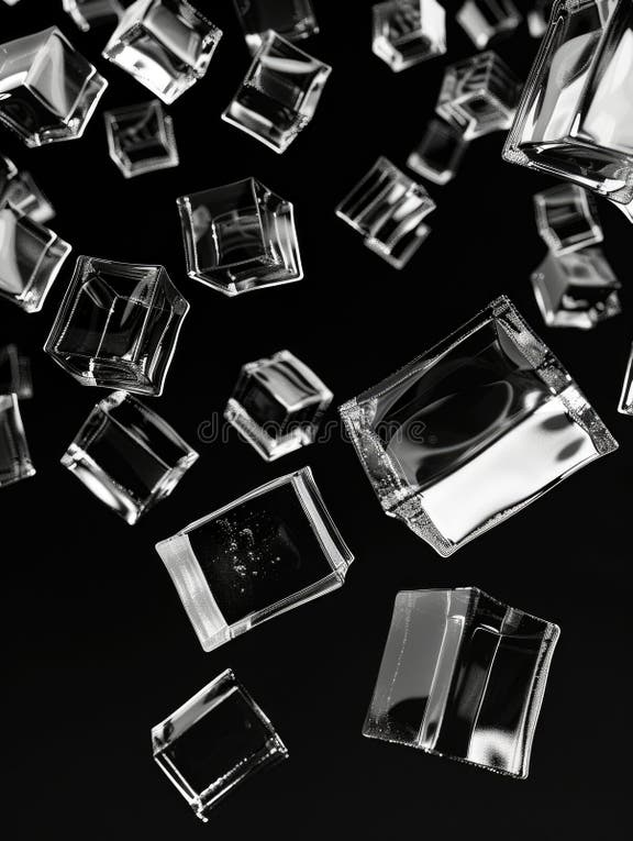 Glass Cubes Stack stock image. Image of simple, modern - 376311129