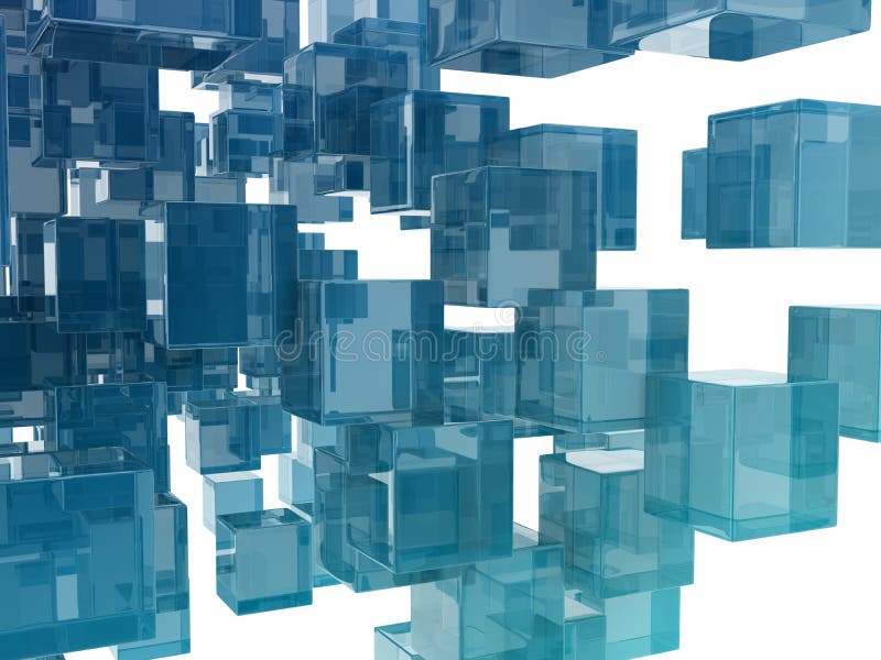 Glass cubes stock illustration. Illustration of geometric - 47002395