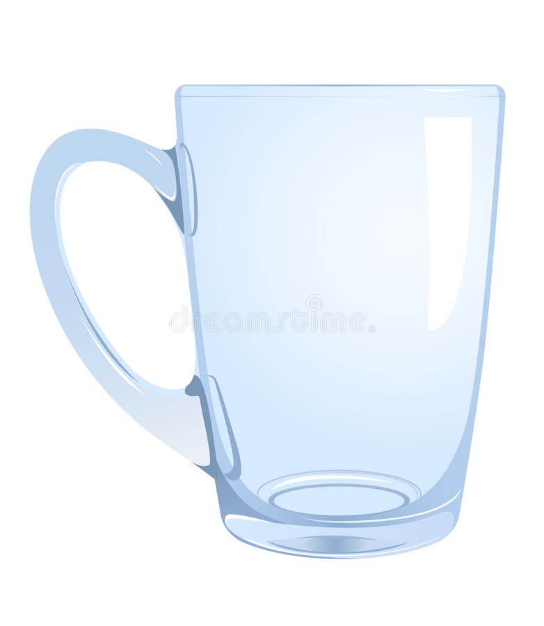 Glass cup 2 stock vector. Illustration of transparent - 17390346