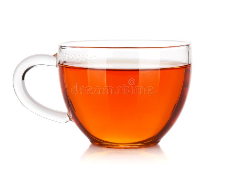 Empty glass tea cup stock image. Image of object, single - 24358061