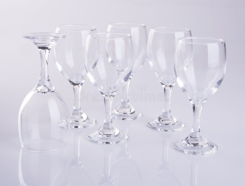 Glass Cup or Empty Glass Cup on a Background. Stock Photo - Image of ...
