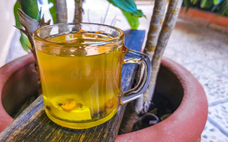 Glass or Cup Pot with Hot Ginger Tea Stock Photo - Image of carmen ...