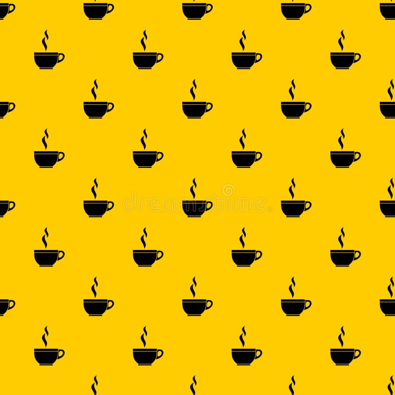 Glass Cup of Tea Pattern Vector Stock Vector - Illustration of eramic ...