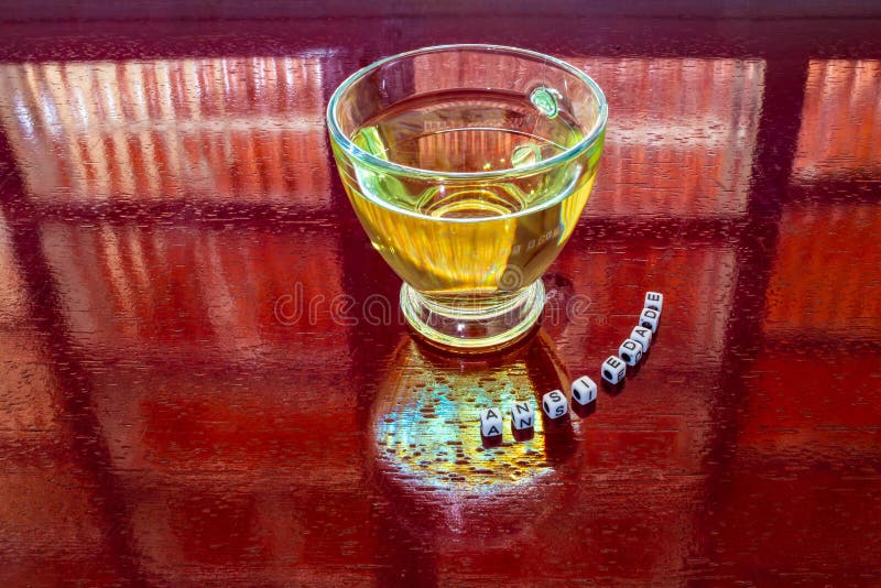 Cup of Tea on a Shiny Table. Stock Image - Image of drink, liquid ...
