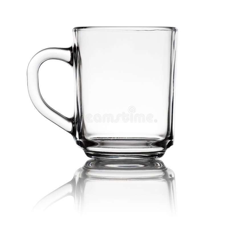 Empty glass tea cup stock image. Image of object, single - 24358061