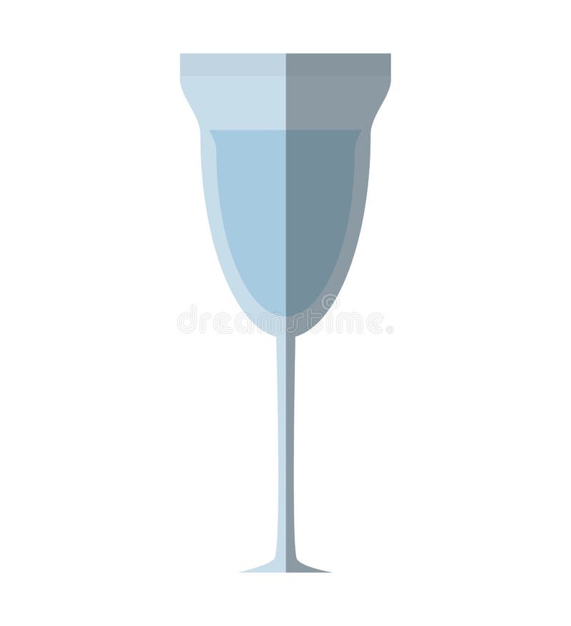 Glass Cup Crystal Drink Icon Shadow Stock Illustrations – 385 Glass Cup ...