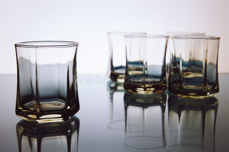 Glass cups stock image. Image of transparent, closeup - 142964525