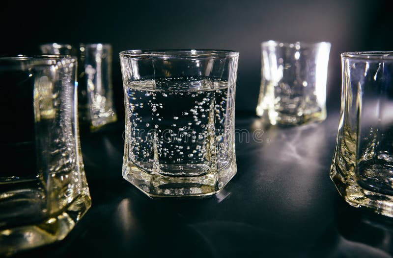 Glass cups stock image. Image of transparent, closeup - 142964525