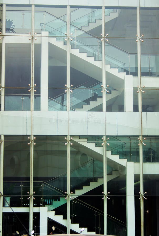 Glass curtain wall stock image. Image of building, wall - 27193639
