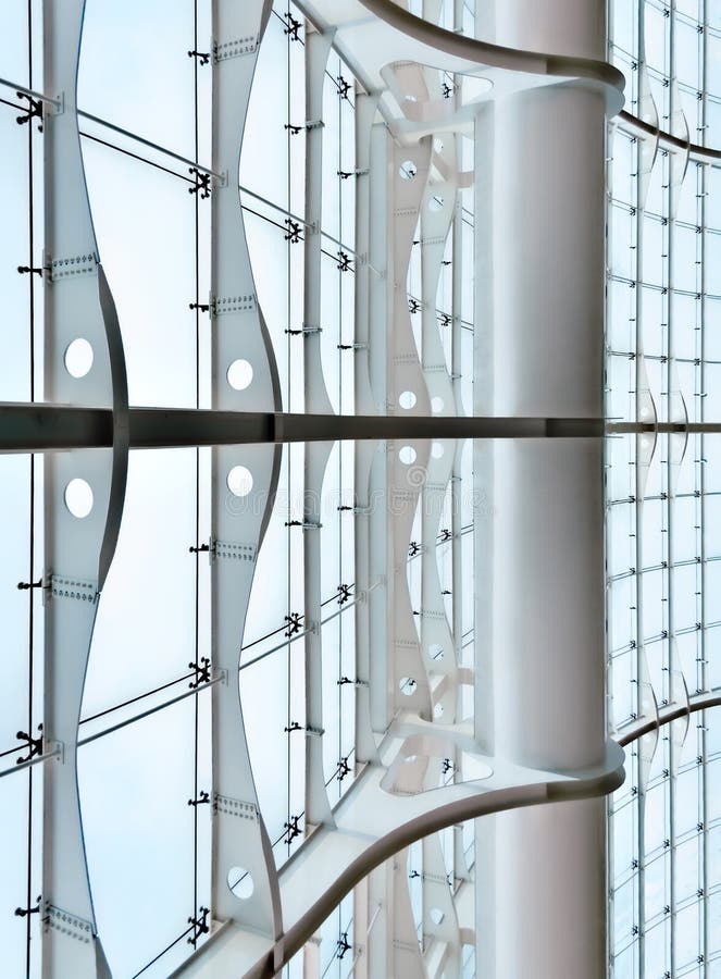 Glass curtain wall stock image. Image of bright, building - 28485923