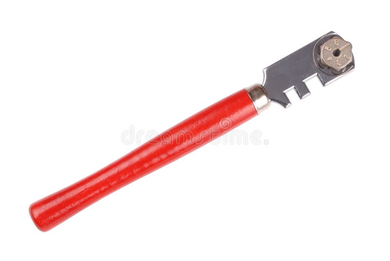Glass Cutter Isolated on White Background Stock Photo - Image of iron ...