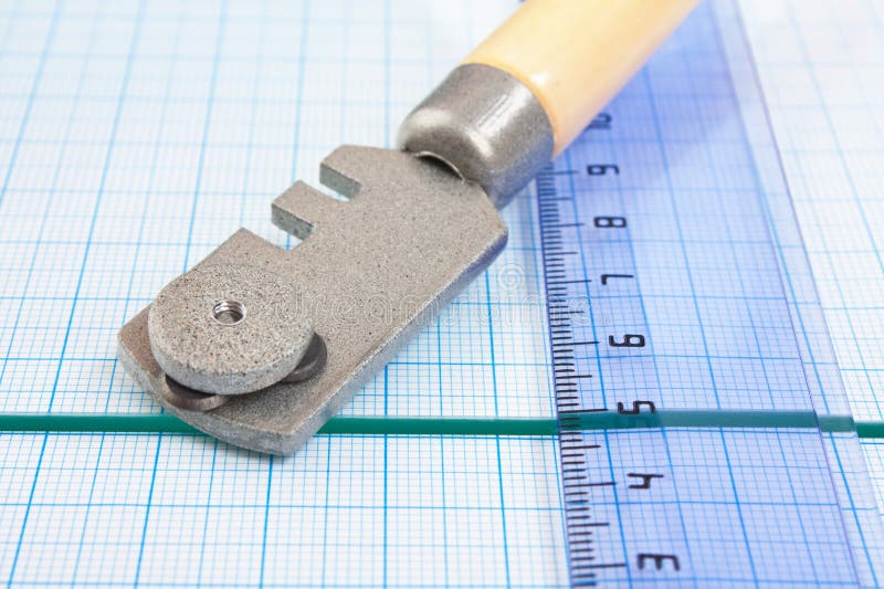 Glass cutter stock image. Image of cutting, steel, work - 17146979