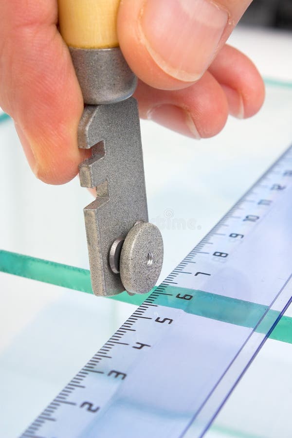 Glass cutting stock photo. Image of material, industry - 16658576