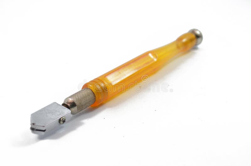 Glass Cutting Tool Isolated on White Background Stock Photo - Image of ...