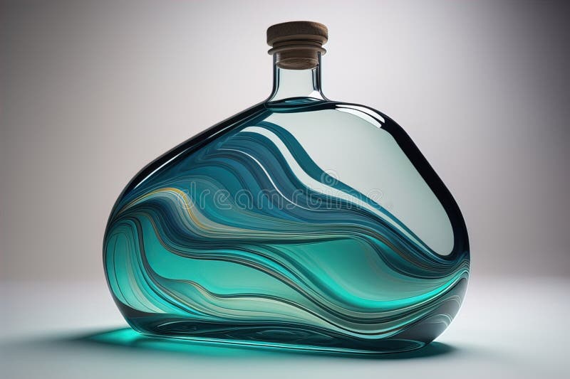A Glass Decanter with a Liquid Inside. Generative Ai Stock Illustration ...