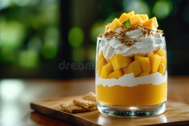 Glass of Dessert with a Lot of Fruit in it Stock Image - Image of ...