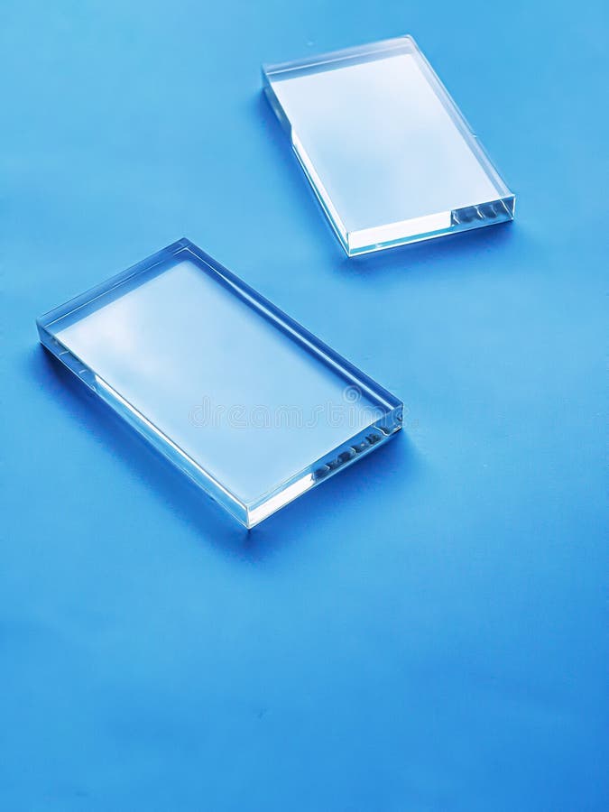 Glass Device on Blue Background, Future Technology and Abstract Screen ...